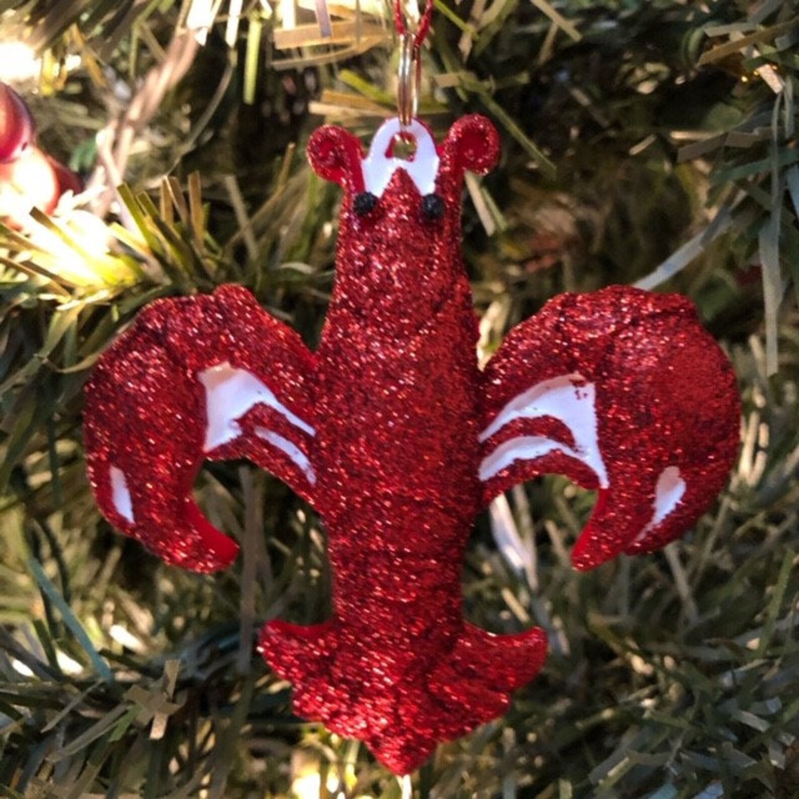 New Orleans Christmas Ornament Crawfish Crayfish Fleur De - Etsy