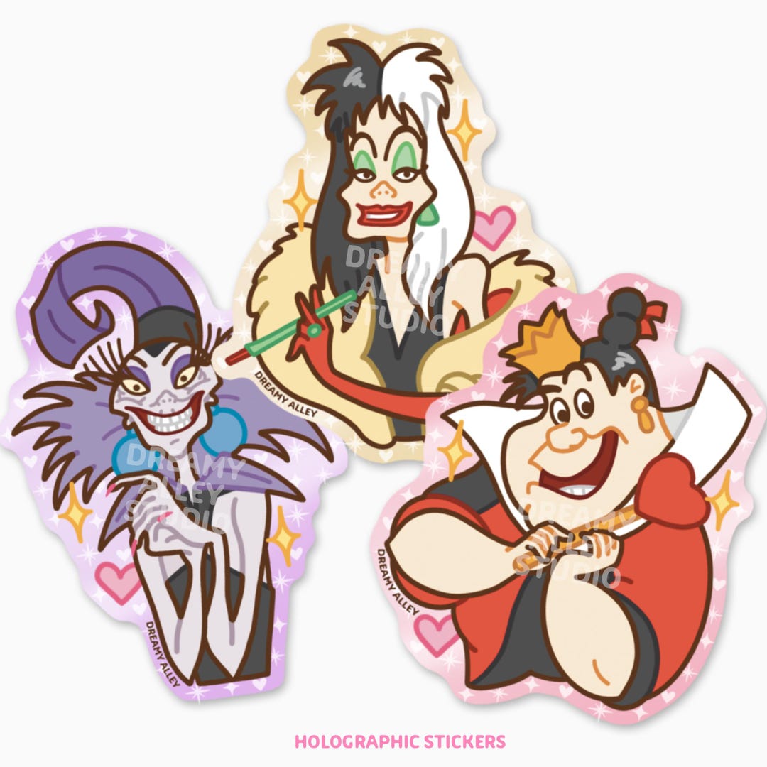 Disney Villains · Stickers · Cute & Kawaii Stationery · Aesthetic ...