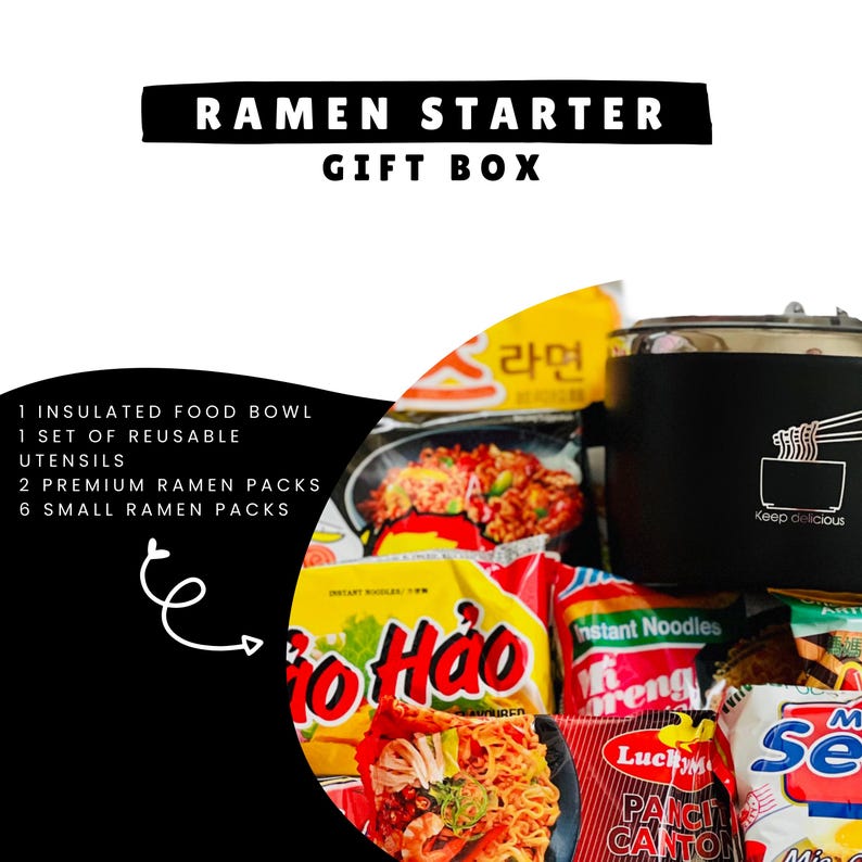 Ramen Starter Box Care Packages for College Students Asian Ramen Snacks ...