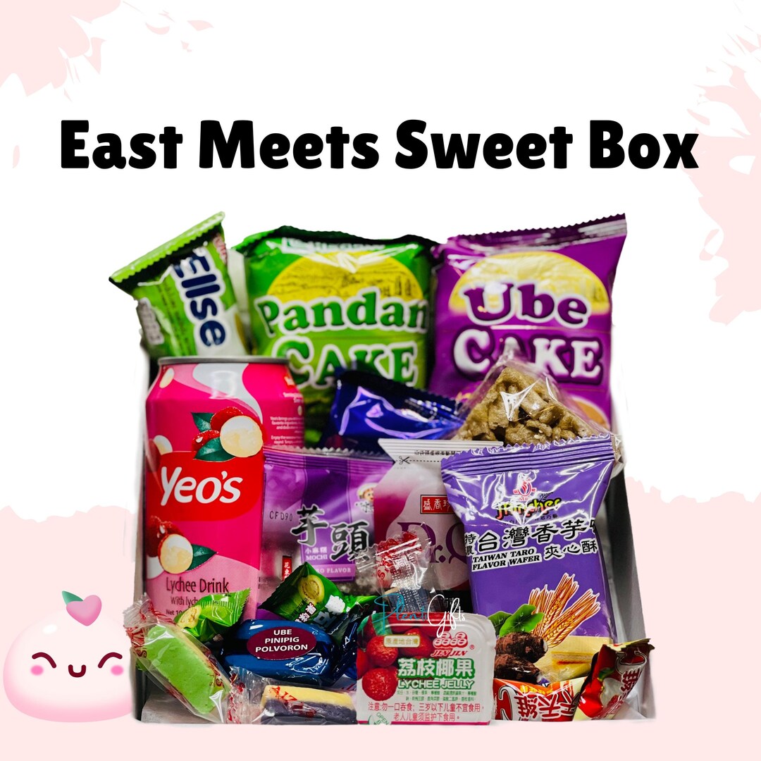 Asian Snack Box Pandan Ube Taro Lychee Exotic Flavors East Meets Sweet ...