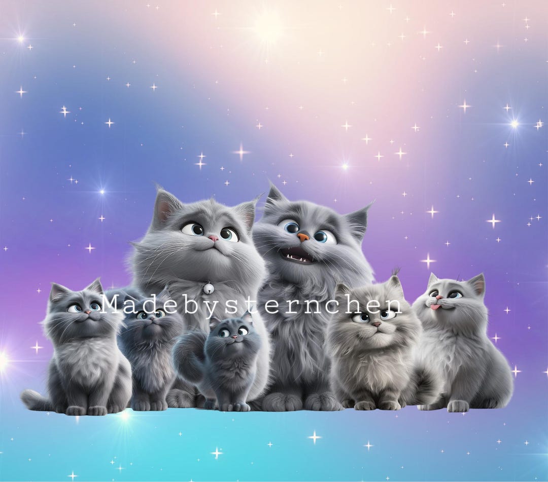 Cute Bkh Cat Design (for Thumbler) - Etsy