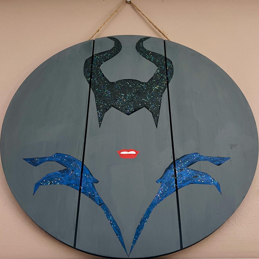 Evil Fairy Queen Disney Villain Inspired Hand Painted Wood Signs 15.75 ...