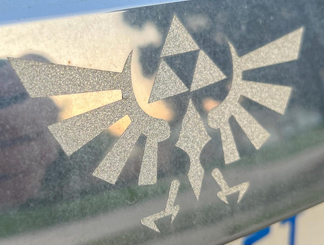 The Legend of Zelda Triforce, Vinyl Decal - Car Decal | Car Sticker ...