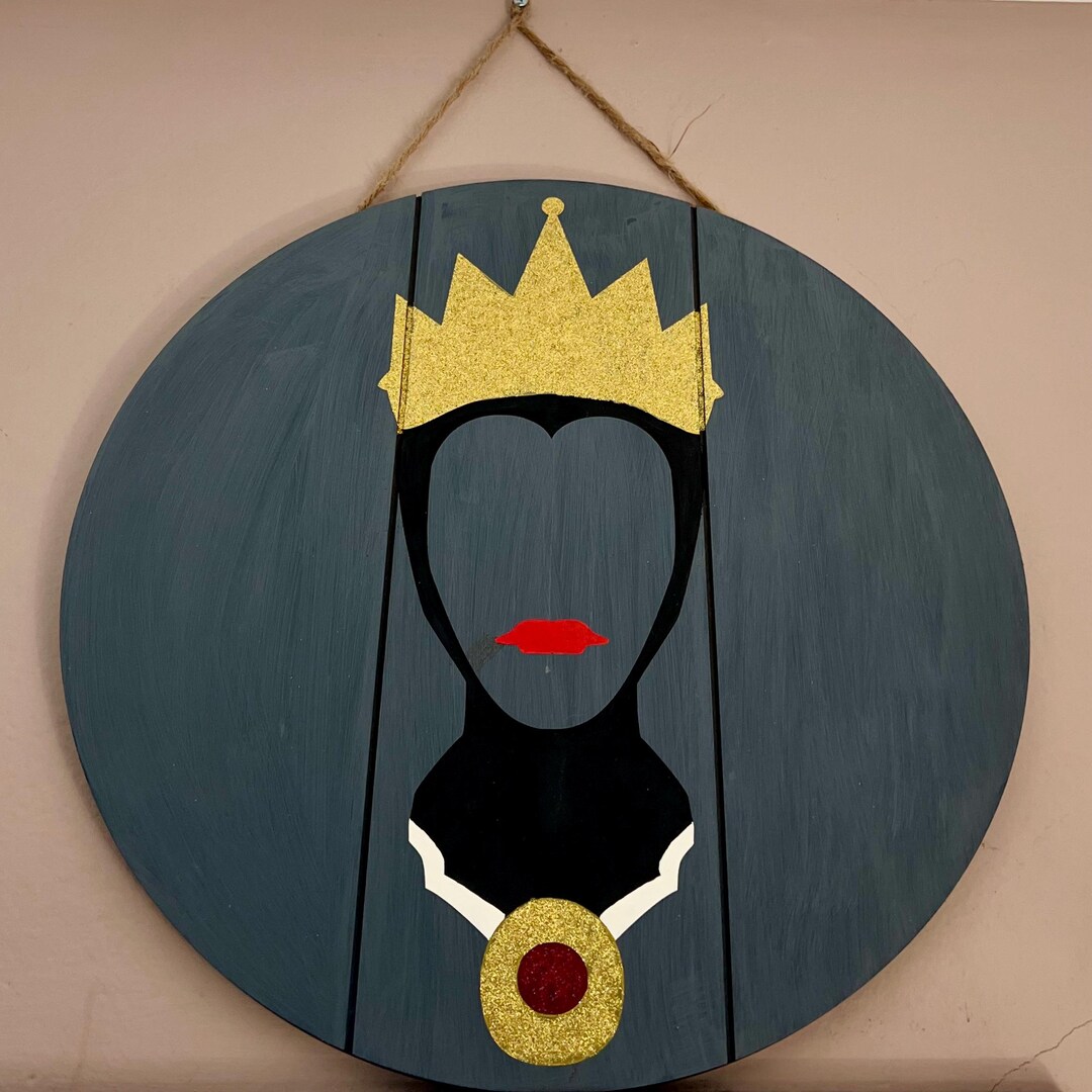 Evil Queen Disney Villain Inspired Hand Painted Wood Signs 15.75 in X ...