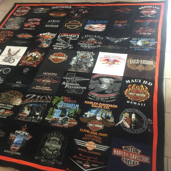 Harley Davidson Quilts - Etsy