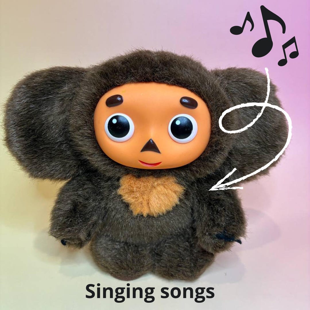 Vintage Cheburashka Plush | Che Guevara Outfit, Soviet Union Toy - Etsy