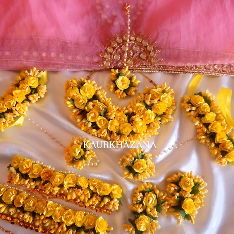 Flower Jewelry Haldi - Etsy