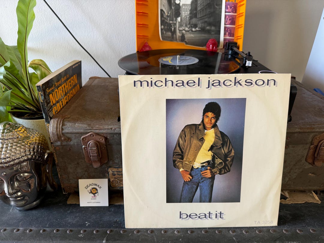 Vintage 1983 Michael Jackson - Beat It Single Vinyl Record - Etsy