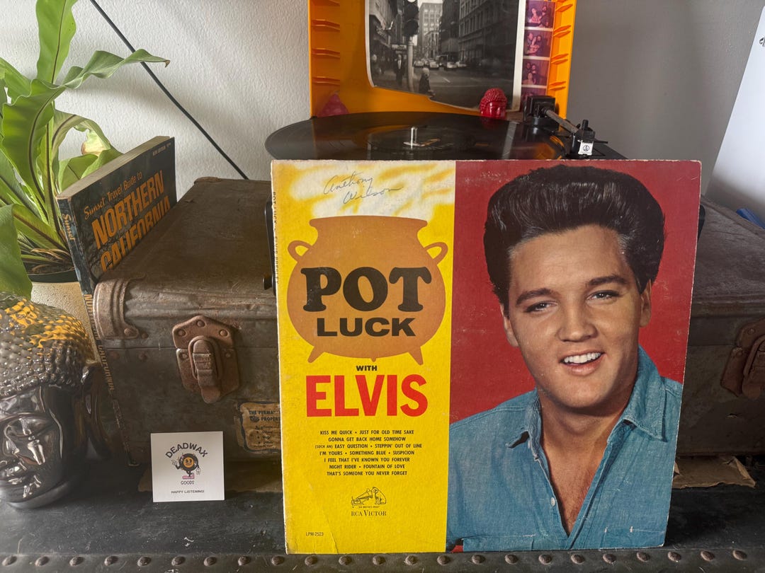Vintage 1962 Elvis - Pot Luck Vinyl Record Album - Etsy