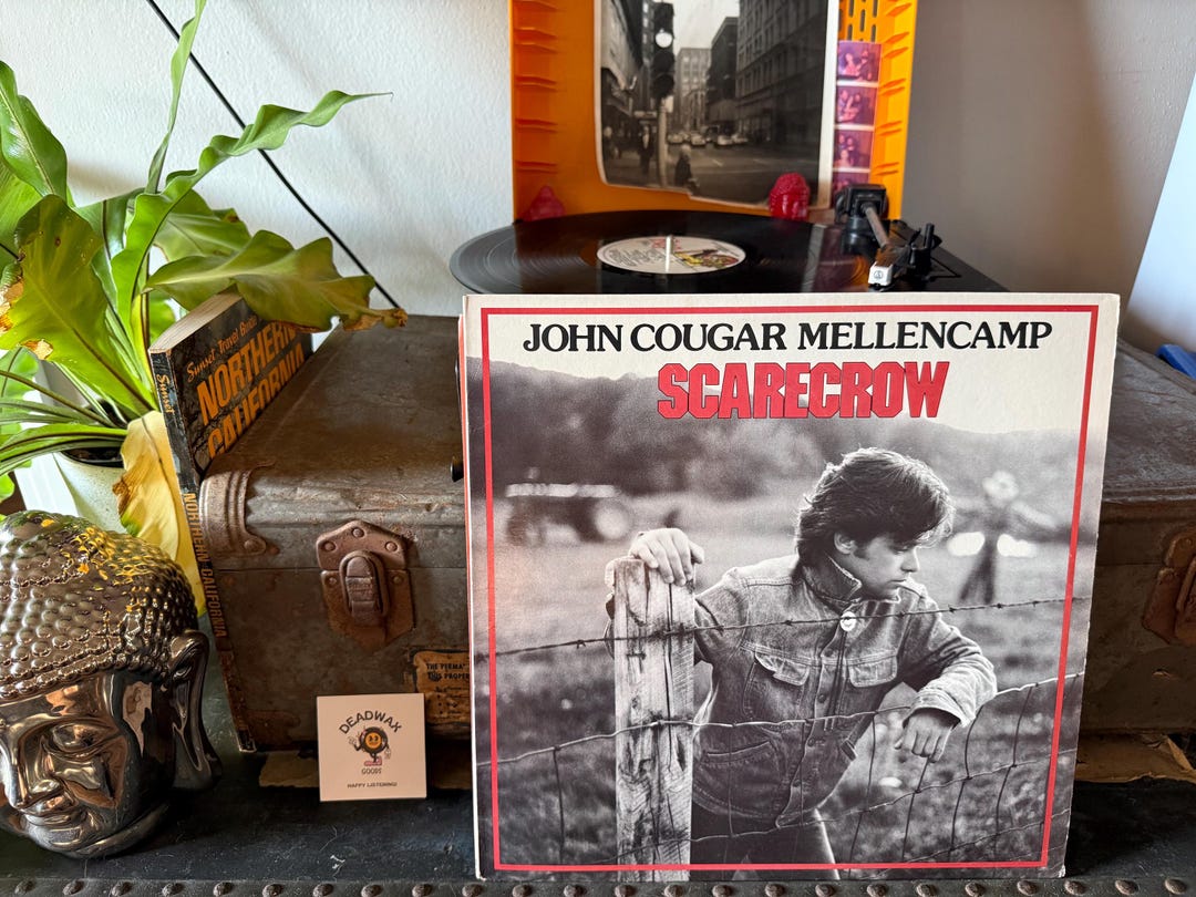 Vintage 1985 John Cougar Mellencamp - Scarecrow Vinyl Record Album - Etsy