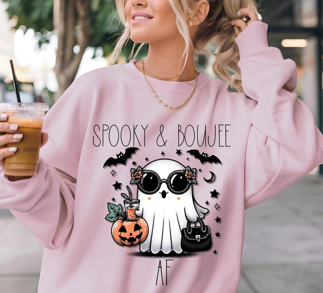 Demure and Boujee AF, Girl Ghost, Cat Eyeglasses, Black and White ...