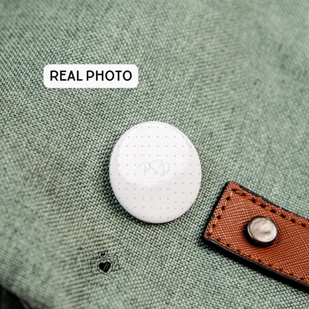 1.25-inch Button Mockup Custom Small Pin Buttons Mockup Button Mock up ...