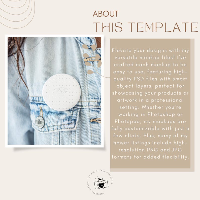 2.25 Button Mockup Custom Pin Buttons Mockup Button Mock up PSD Smart ...