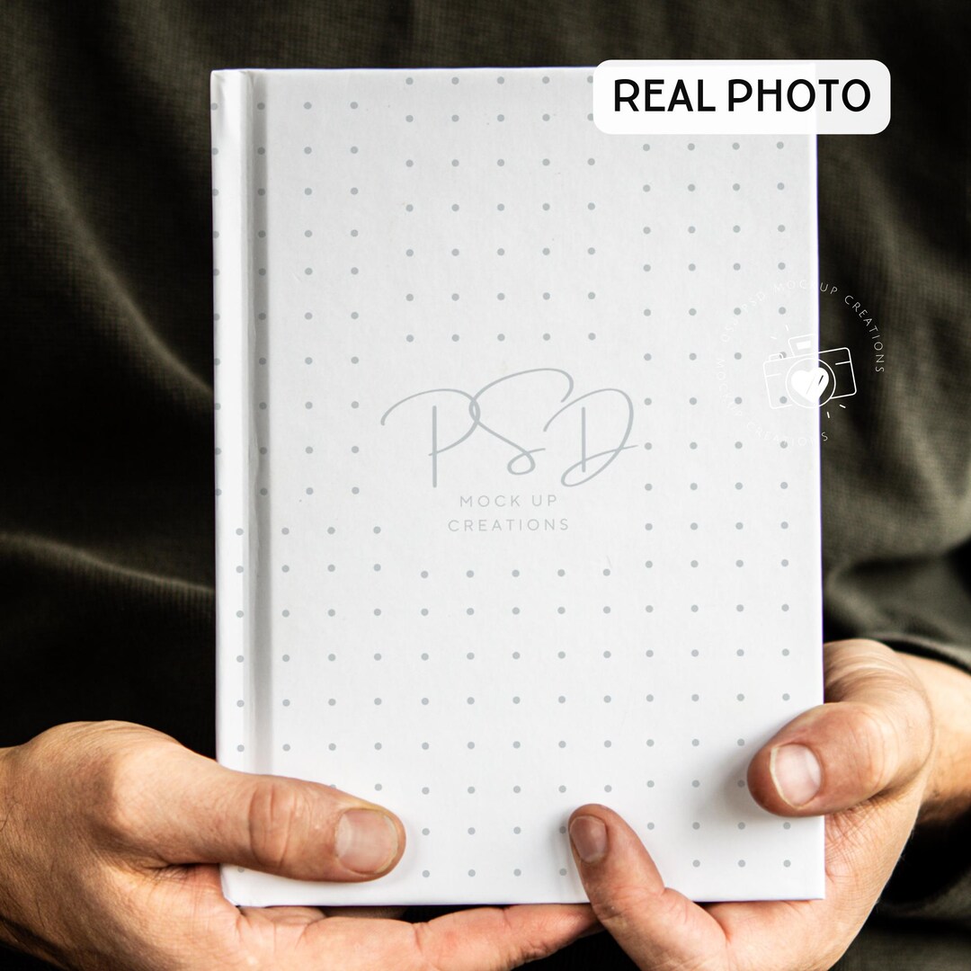 Journal Mockup Man Holding Journal Man Model Printify Hardcover Journal ...