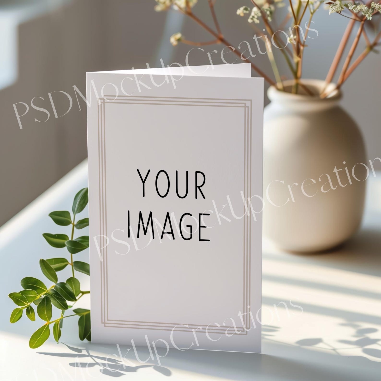 Folded US Letter Mock up Folded Card Mock up PSD Mock up Card Mock up ...