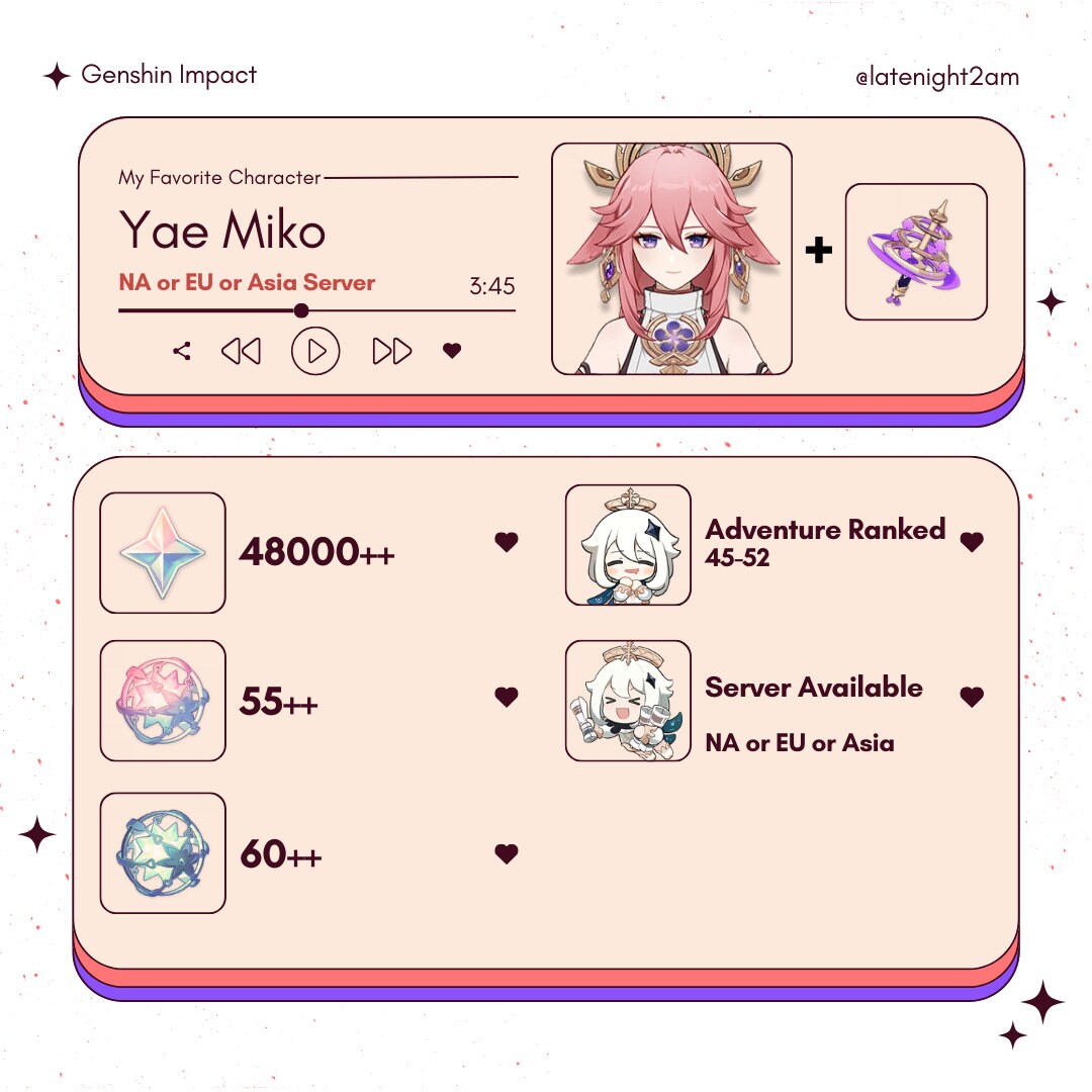 Yae Miko Weapon 480 Draws Any Server 45000 Primogems Genshin Impact ...