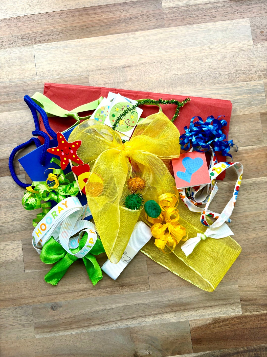 Kids Cheerful Color Gift Wrapping Kit Children's - Etsy