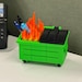 Dumpster Fire Pencil Holder Desktop Organizer Office Gag Gift Novelty ...