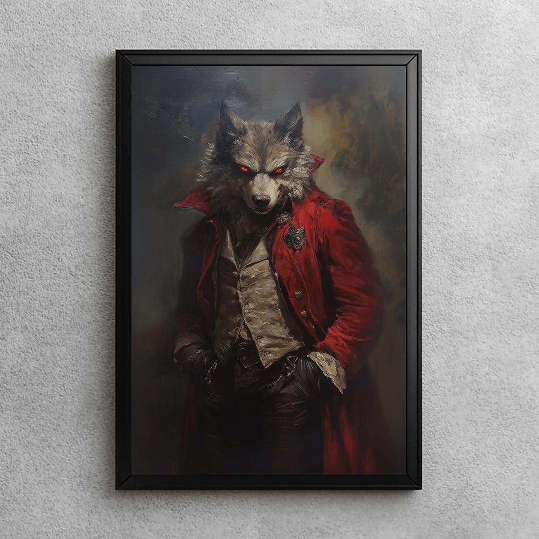 Victorian Werewolf | Dark Wall Gallery, Gothic Oil Painting, Halloween ...