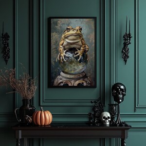 The Enchanted Toad | Gothic Fantasy Art, Frog on Crystal Ball ...