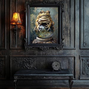 The Enchanted Toad | Gothic Fantasy Art, Frog on Crystal Ball ...