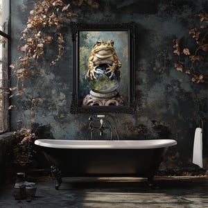The Enchanted Toad | Gothic Fantasy Art, Frog on Crystal Ball ...