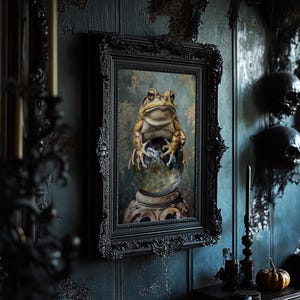 The Enchanted Toad | Gothic Fantasy Art, Frog on Crystal Ball ...