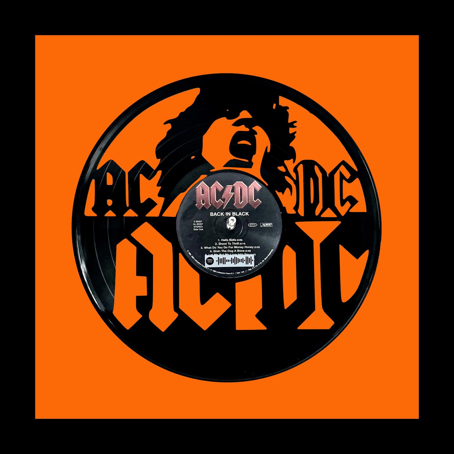 ACDC Transform Reused Vinyl Records Into Stunning Art - Etsy