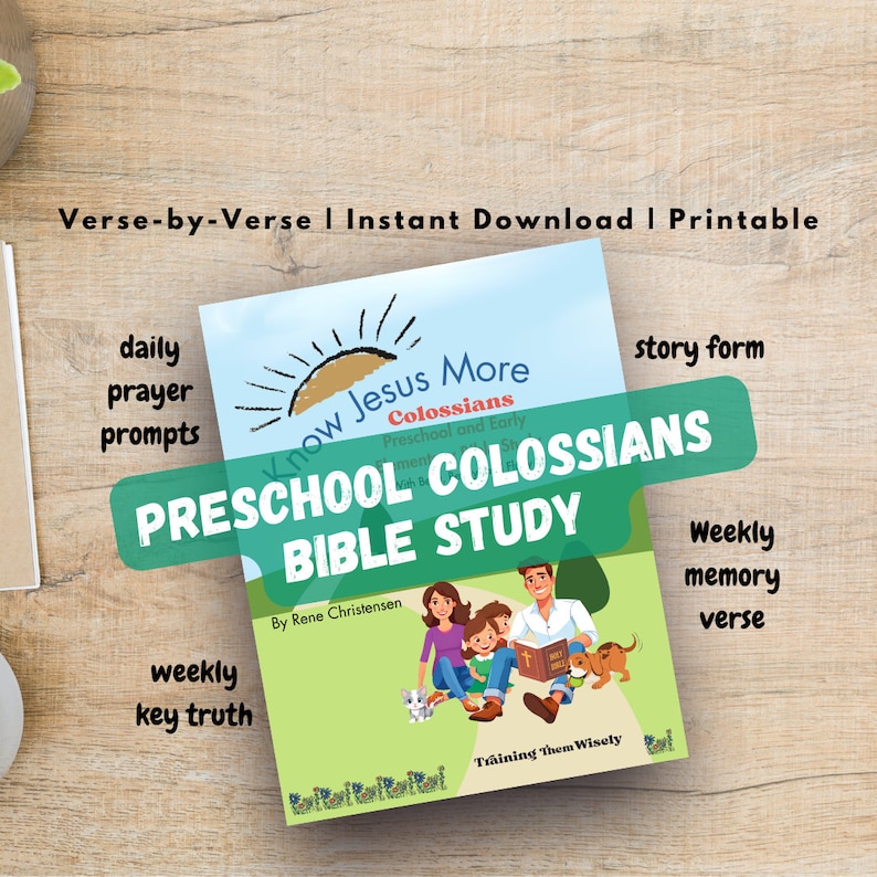 Colossians and Philemon Preschool Bible Study - Etsy