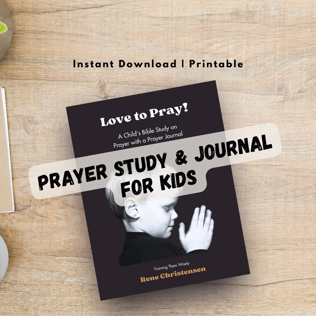 Prayer Bible Study and Journal for Kids - Etsy