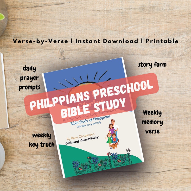 Philippians Preschool Bible Study - Etsy