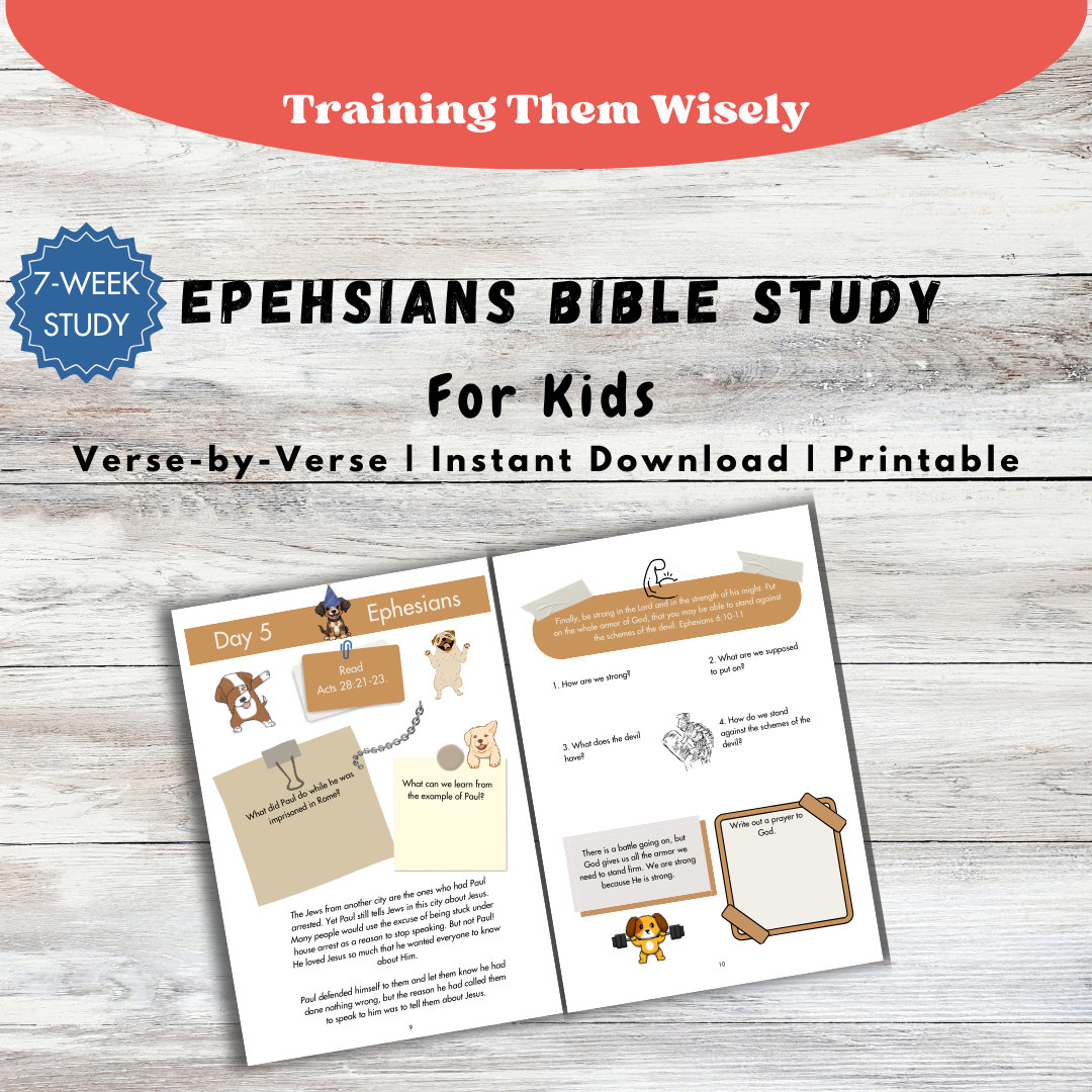 Ephesians Kids Bible Study - Etsy