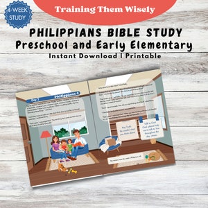 Philippians Preschool Bible Study - Etsy