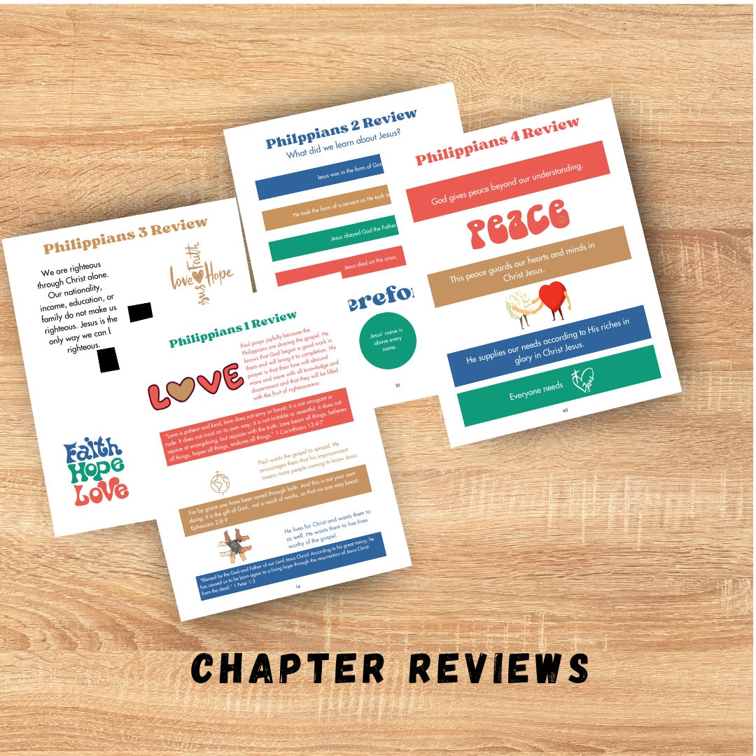 Philippians Kids Bible Study - Etsy