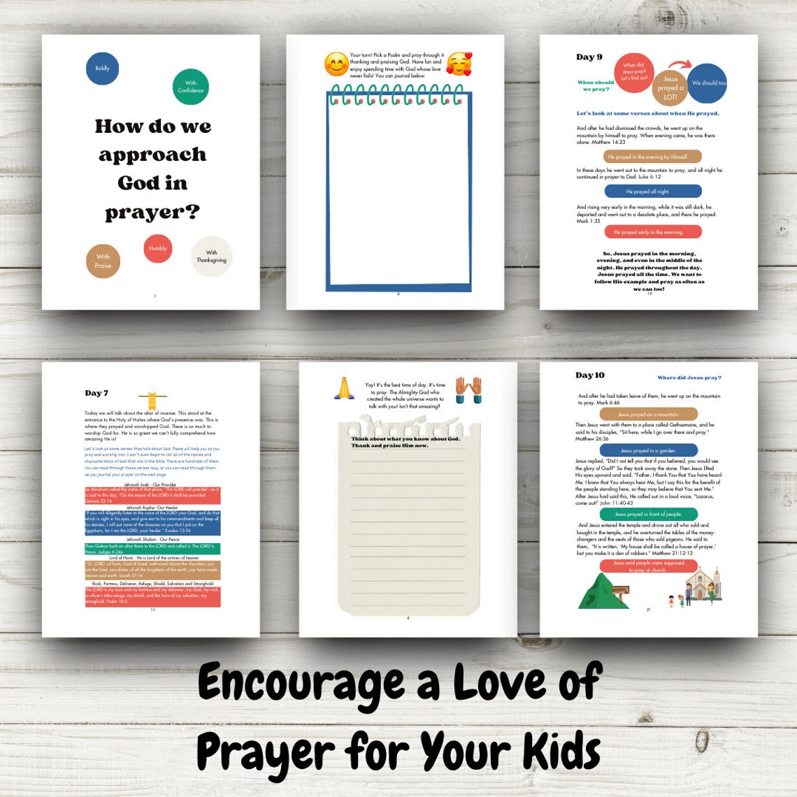 Prayer Bible Study and Journal for Kids - Etsy