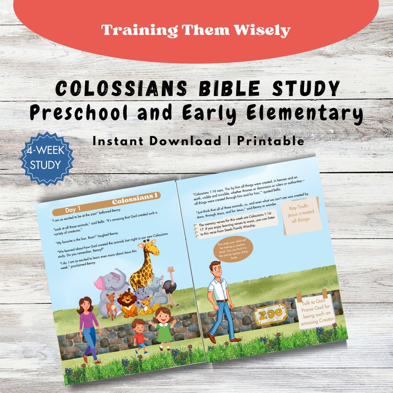 Colossians and Philemon Preschool Bible Study - Etsy