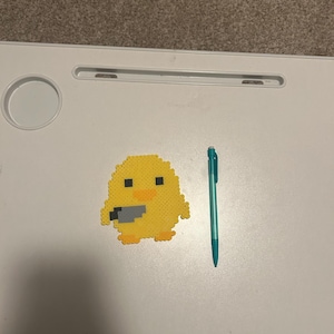 Perler Bead Duck With Knife - Etsy