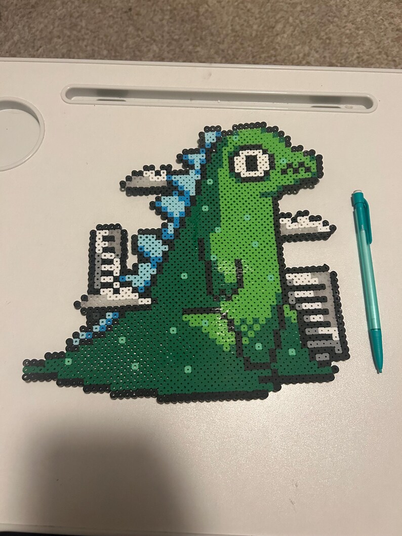 Godzilla Perler Bead Cartoon Wall Decor - Etsy