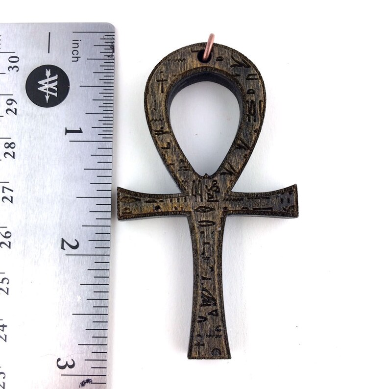 Egyptian Ankh Wood Pendant - Etsy