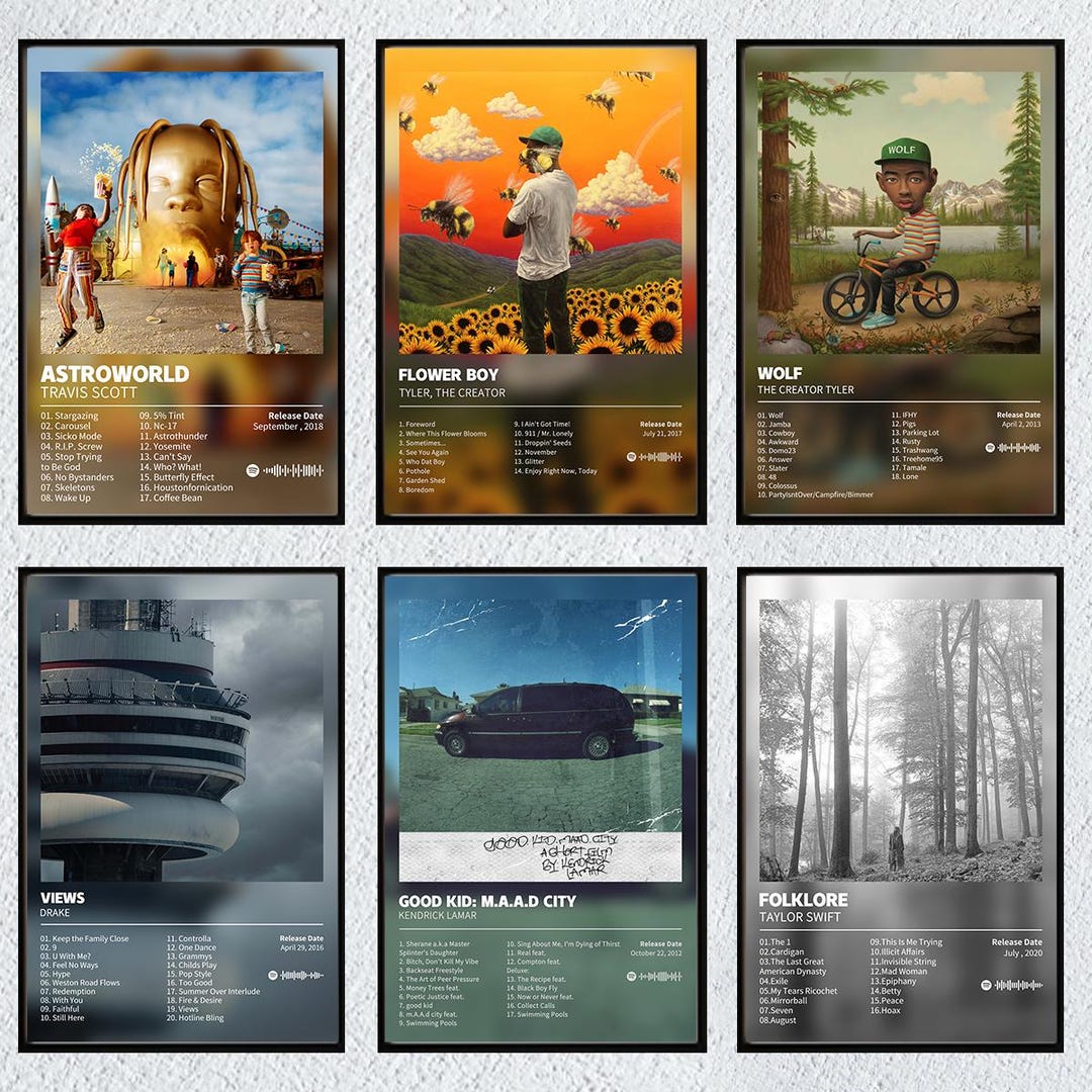 Music Album Cover, Digital Art Music, Album Cover Poster, Wall Decor ...