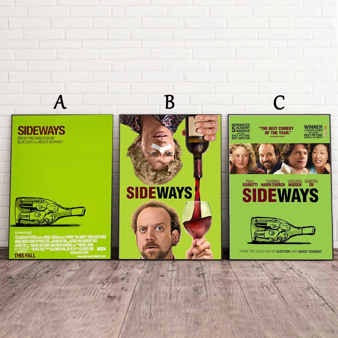 Póster de la película Sideways, decoración de pared para habitación ...