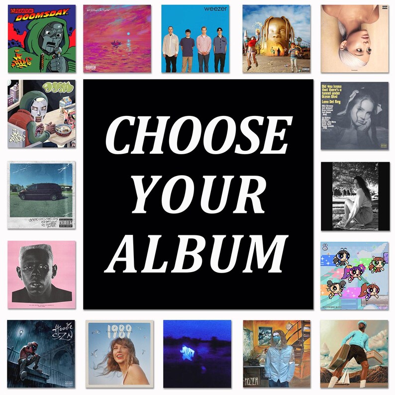 Customized Album Cover, Music Album Poster, Rapper Artist Photo, Canvas ...