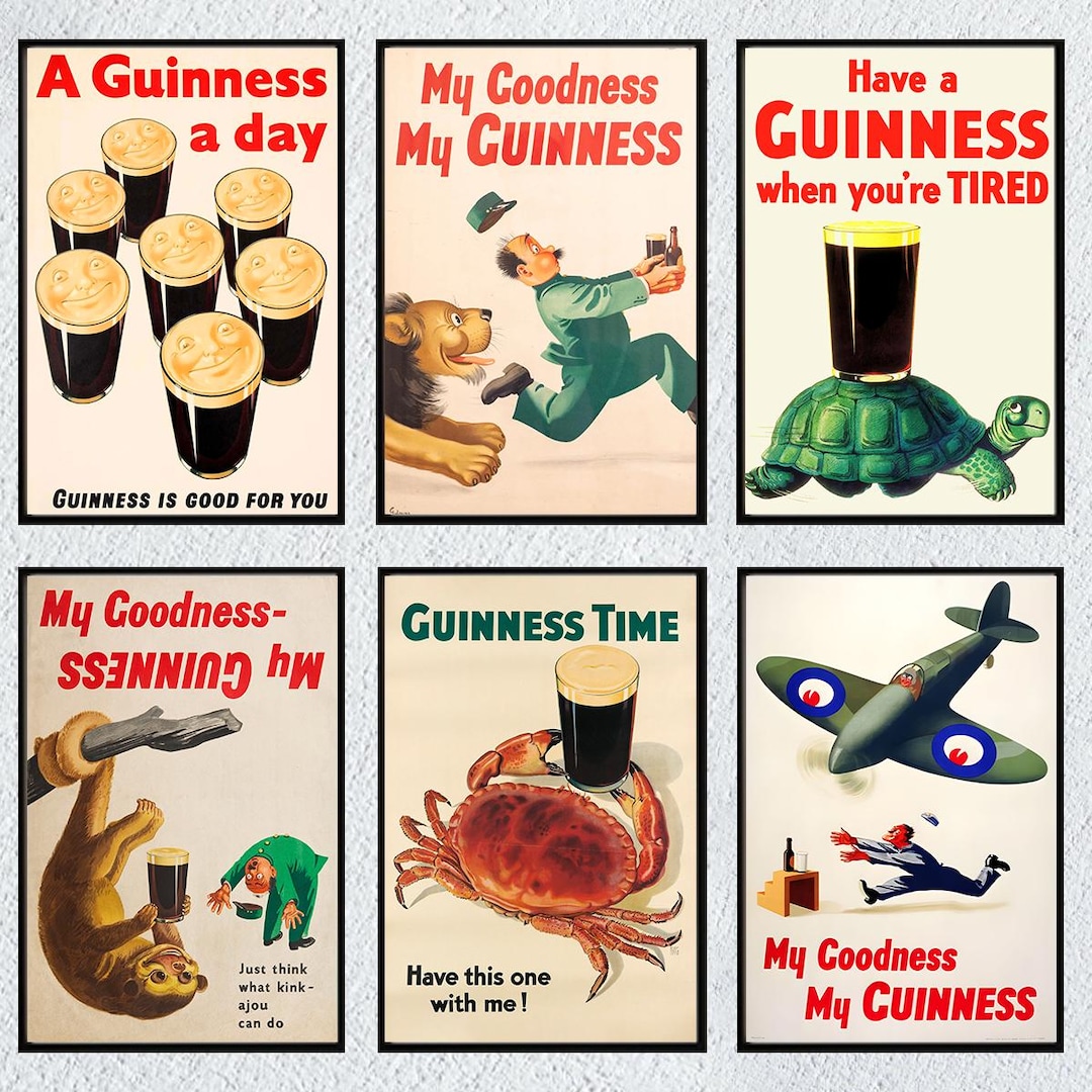 My Goodness My Guinness Ad Poster GUINNESS Beer Advertising Print ...