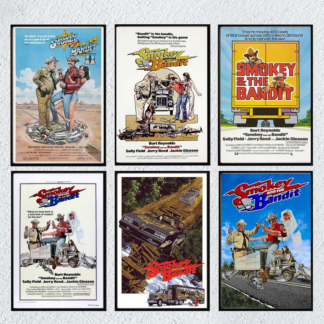 Smokey and the Bandit Movie Poster Wall Art Room Decor Film Poster Wall ...