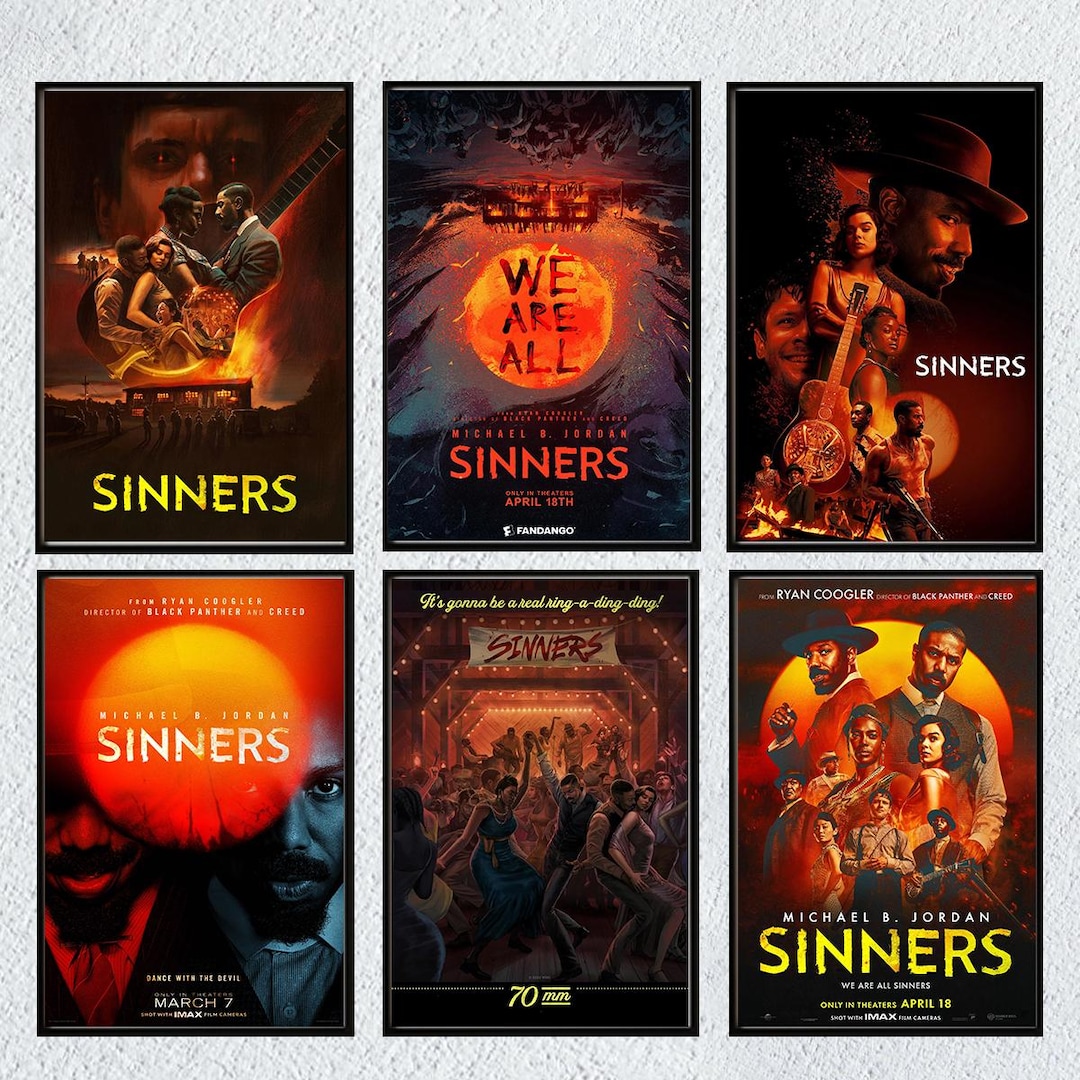 Sinners 2025 Movie Poster Wall Art Room Decor Film Poster Wall Decor ...