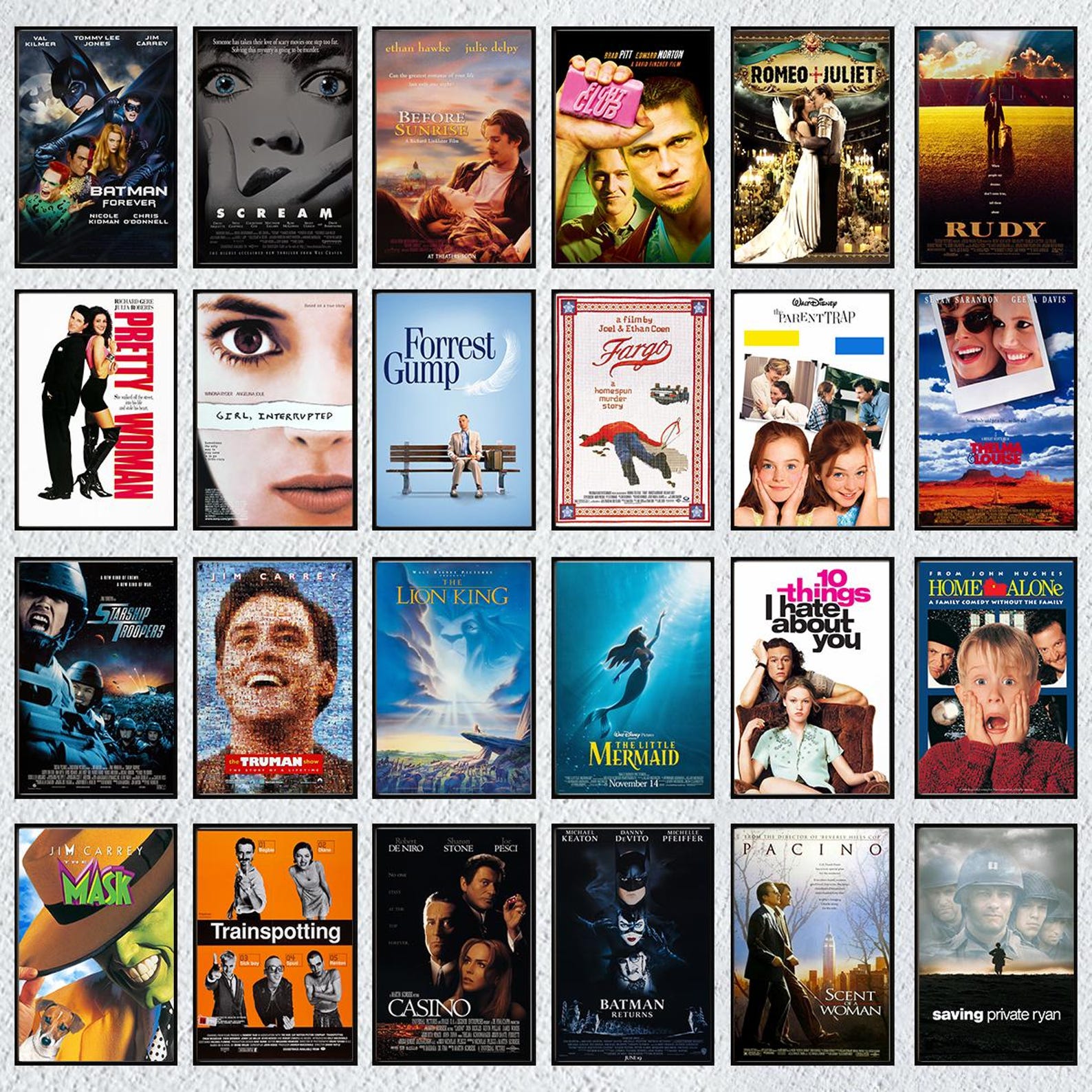 120PCS 70s 80s 90s Movie Poster, Digital Download Poster, Movie ...