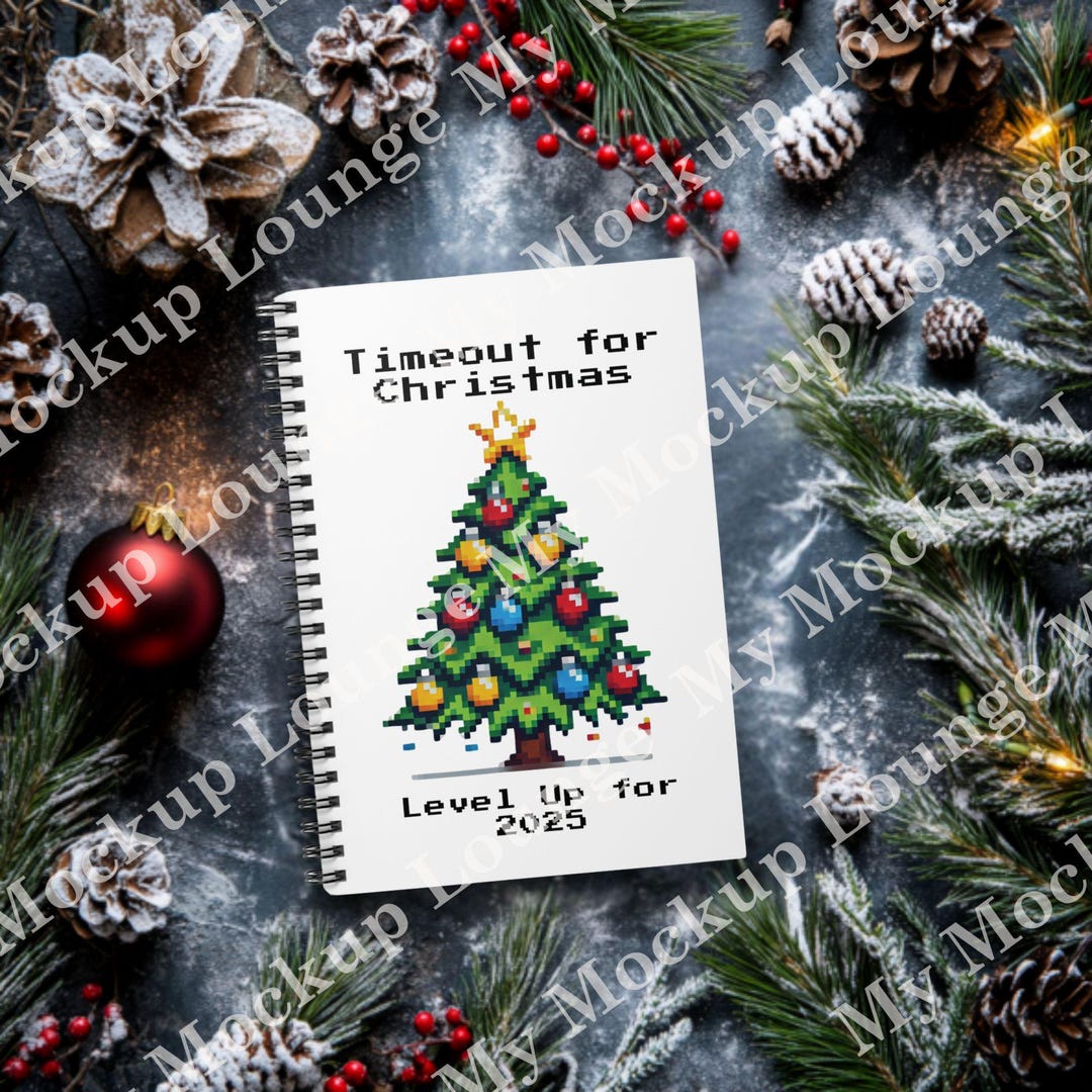 Christmas Tree Clipart Pixel Home Decor Gamer Cozy Gamer Accessories ...