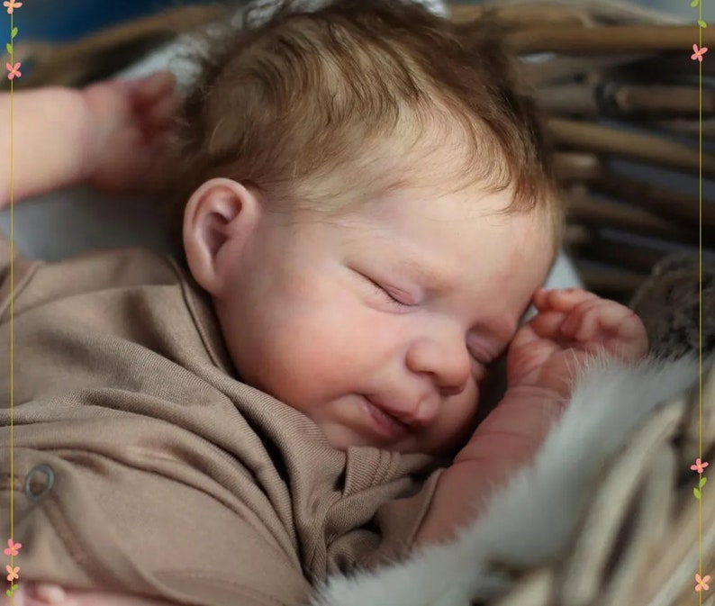 20 Inch Reborn Silicone Vinyl Baby Doll Sleeping Soft Weighted Body ...