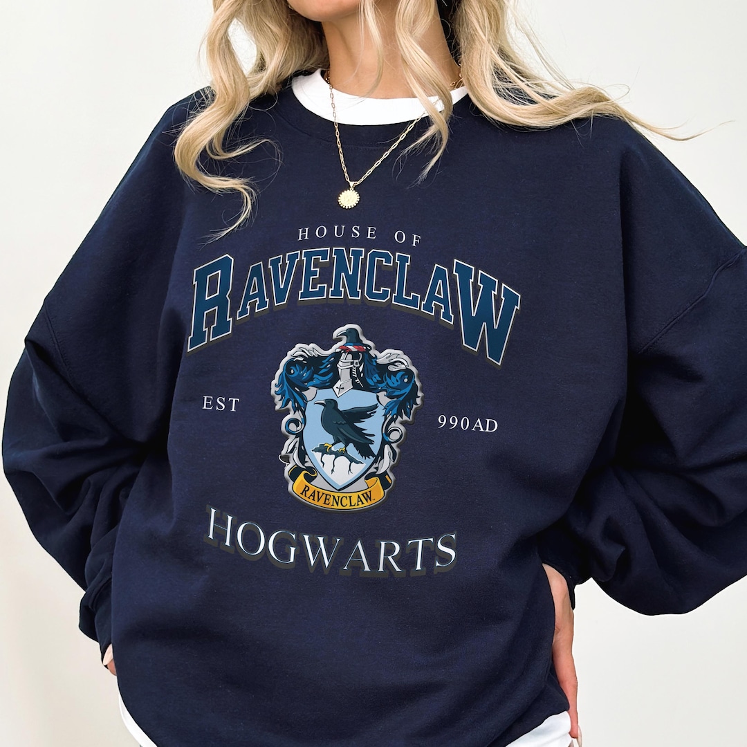 Retro Ravenclaw Sweatshirt, Hogwarts House Sweatshirt, Hogwarts Wizard ...