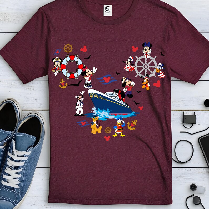 Disney Wish Dream Magic Cruise Ship DTF Transfer, Mickey and Friends ...